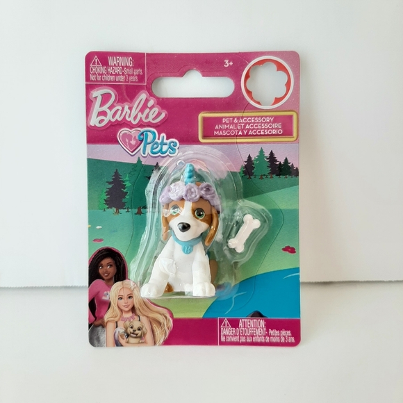 Barbie | Toys | Barbie Pets Dog Figure With Accessory 2 Mattel Toy Cake ...